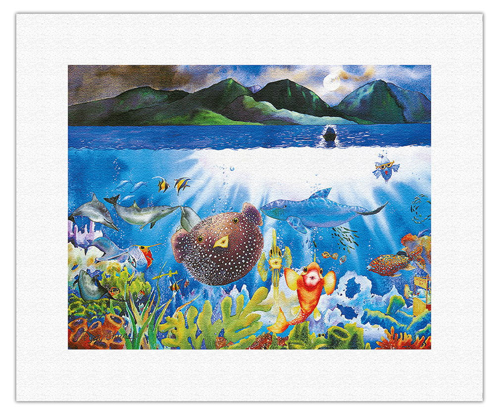 Passion Moon - Hawaiian Puffer Fish ( o opu hue) by Peggy Chun | eBay