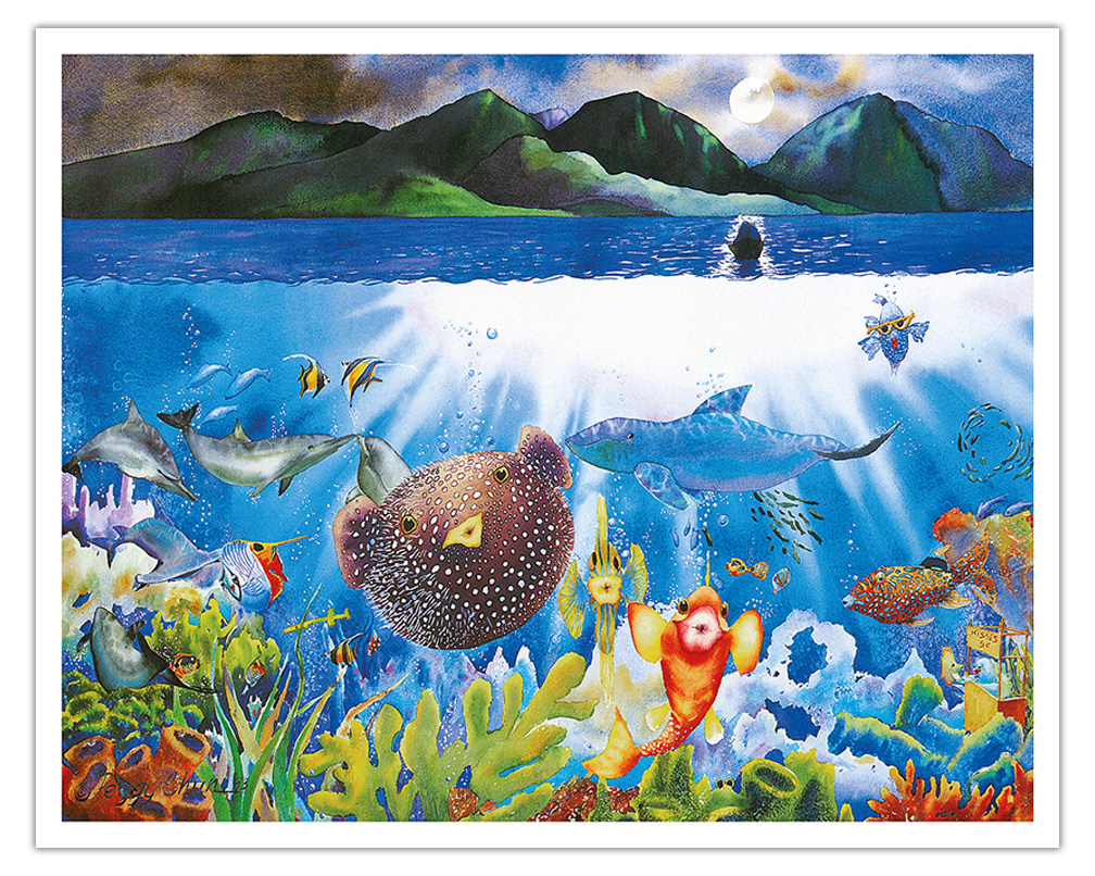 Passion Moon - Hawaiian Puffer Fish ( o opu hue) by Peggy Chun | eBay