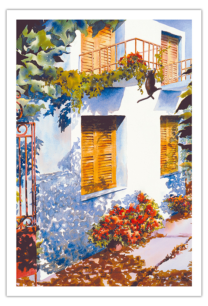 Oops! Hawaiian Black Cat (_ele_ele Popoki) hangs from the Balcony by ...